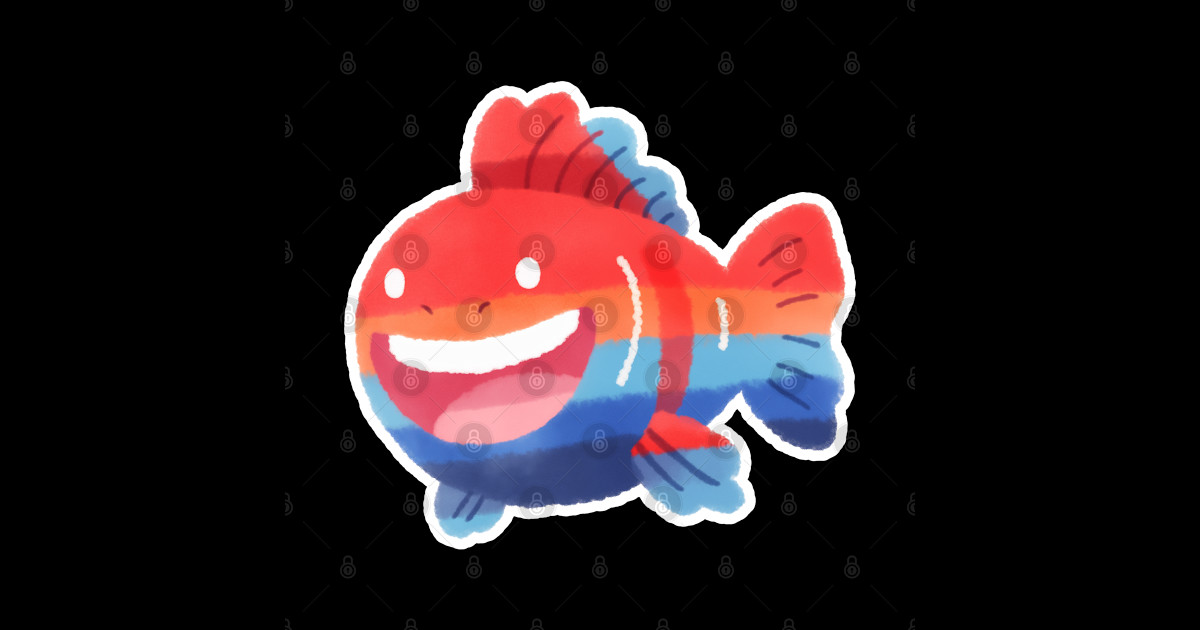 Coraline Luminara - Fish - Sticker | TeePublic