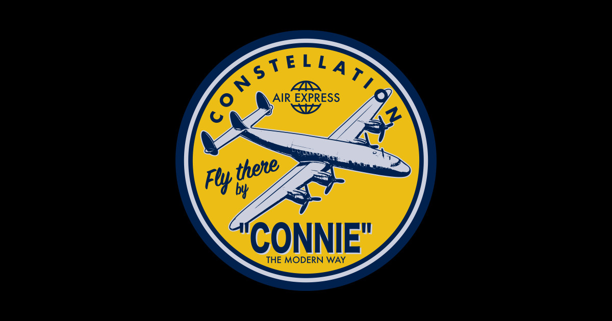 Connie Constellation Airliner - Connie Airliner - Sticker | TeePublic