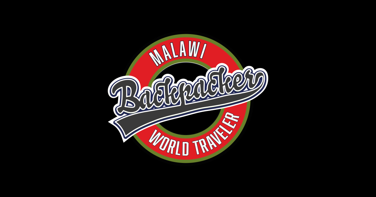 Malawi backpacker world traveler logo - Malawi Backpack - Sticker ...