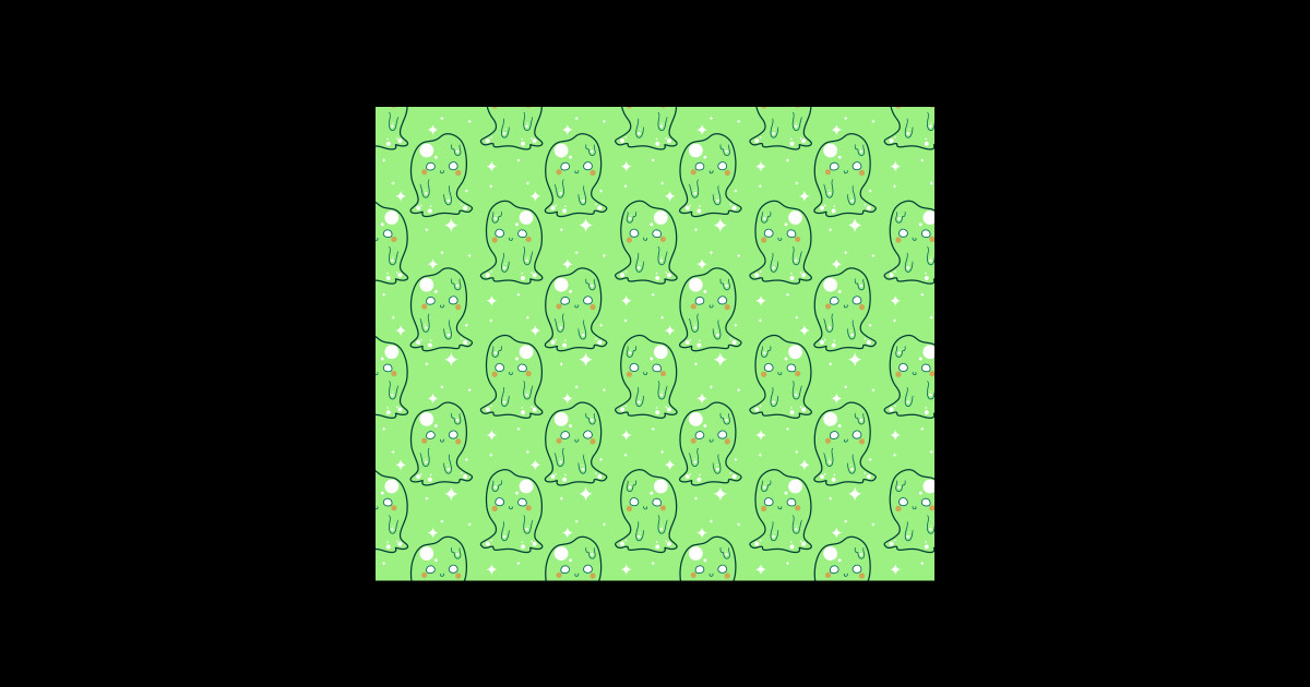 Cute Green Slime Pattern - Slime - Sticker | TeePublic