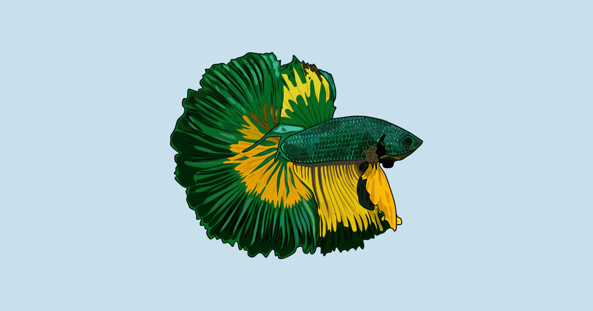 Siamese fighting fish cartoon illustration - Siamese Fighting Fish ...