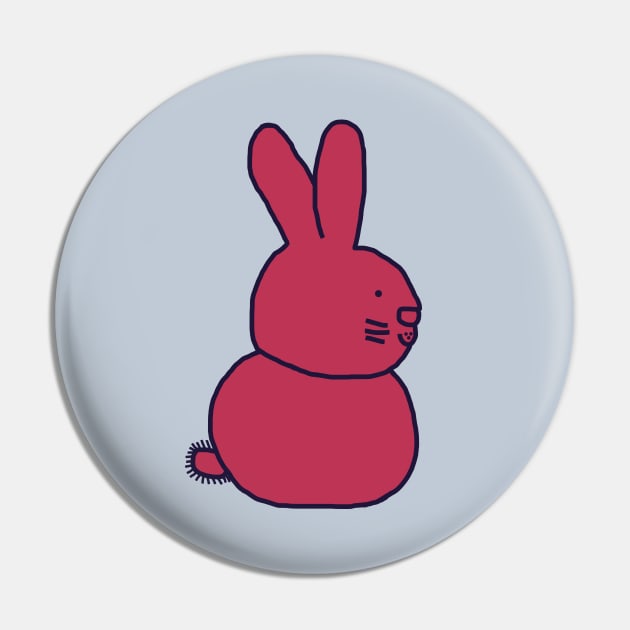 Viva Magenta Color of the Year 2023 Bunny Rabbit - Cute Rabbit - Pin ...