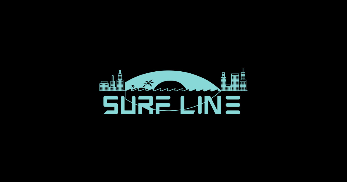 Surfline Blue version - Surf - Posters and Art Prints | TeePublic