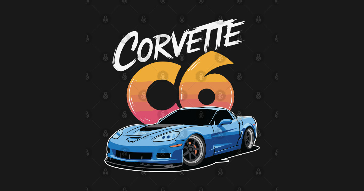 Chevrolet Corvette C6 Car Art Funny Gift - Corvette C6 - T-Shirt ...