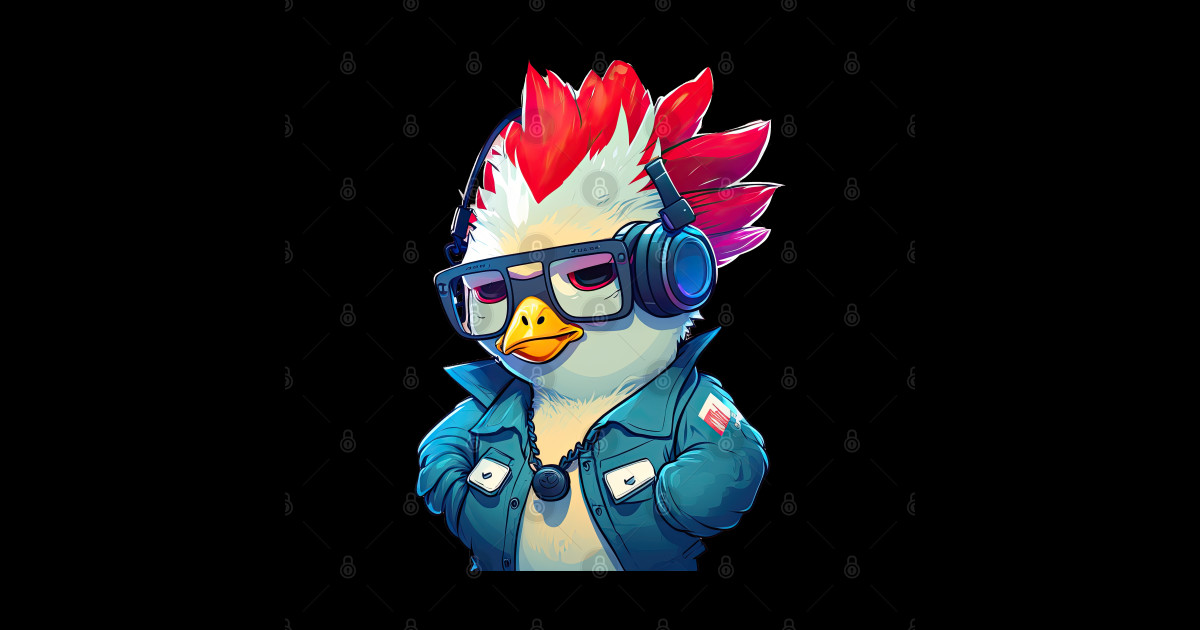 Chicken Rapper - Chicken - T-Shirt | TeePublic