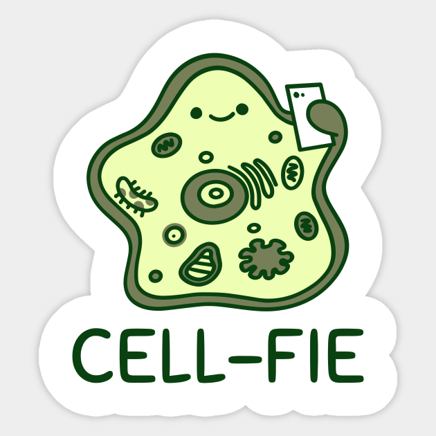 Cell-Fie - Microbiology - Sticker | TeePublic