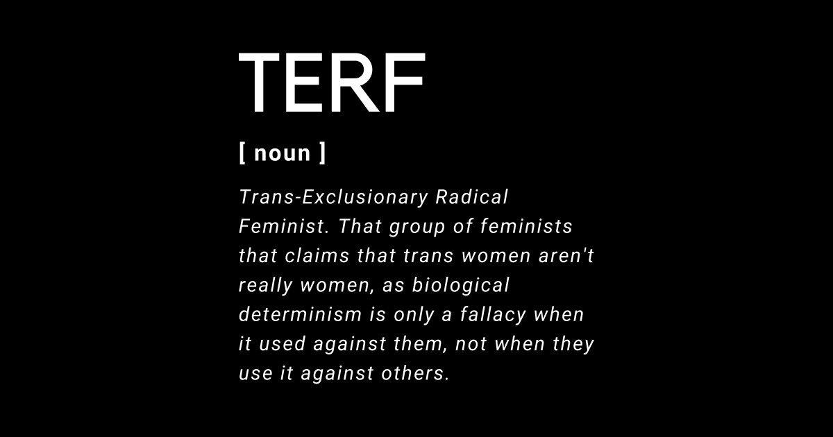 TERF - Dictionary Definition - Sticker | TeePublic
