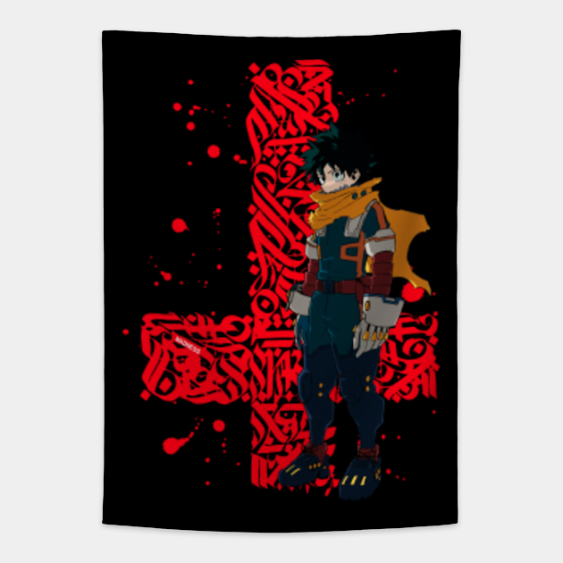 Dark Deku Anime Love Mha Anime Tapestry Teepublic