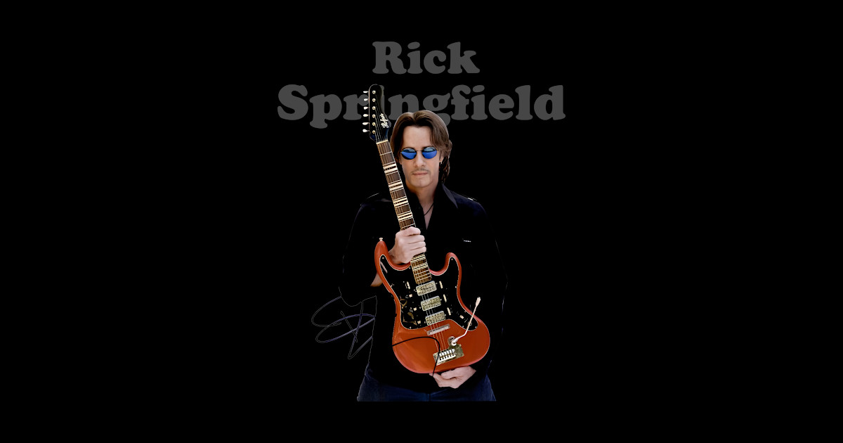 American musician and actor - Vintage Rick Music Springfield - Sticker ...