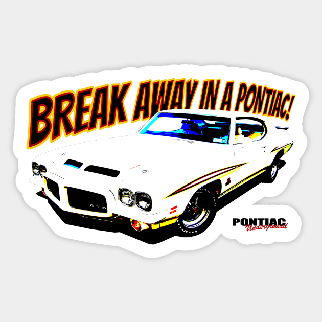 1971 GTO "The Judge" - Pontiac Gto The Judge - Sticker | TeePublic