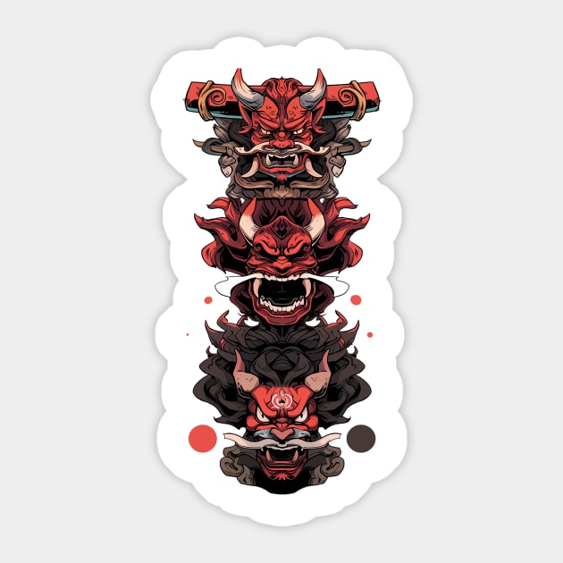 demon totem - Demon Totem - Sticker | TeePublic