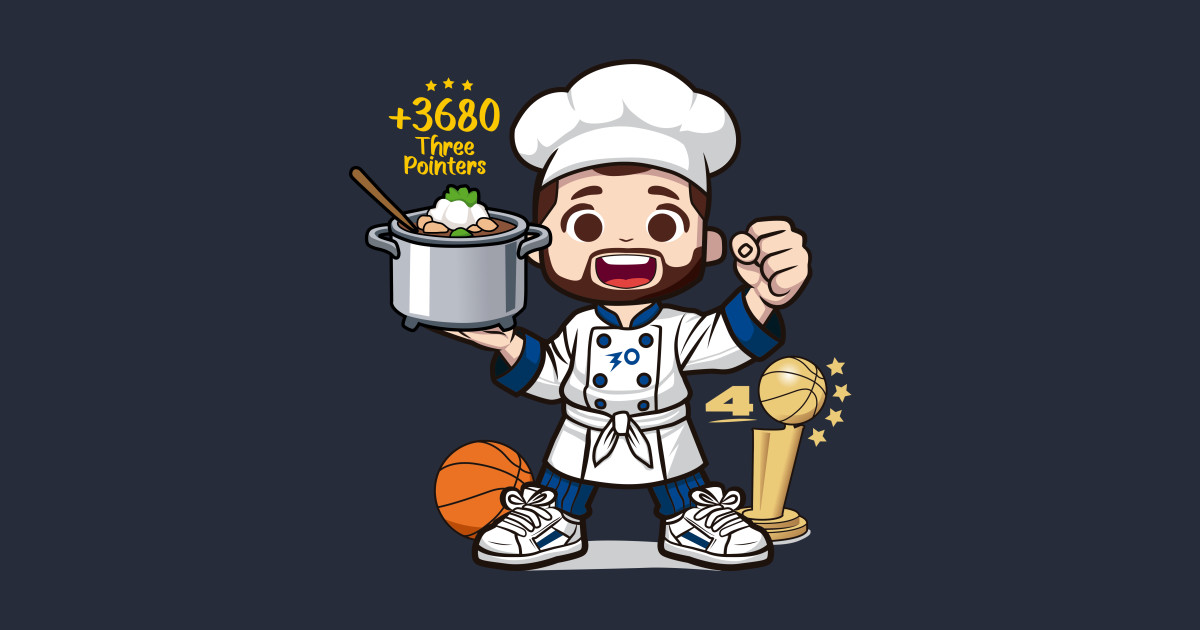 Chibi Chef curry, Best NBA three-point shooter - Chef Curry - T-Shirt ...