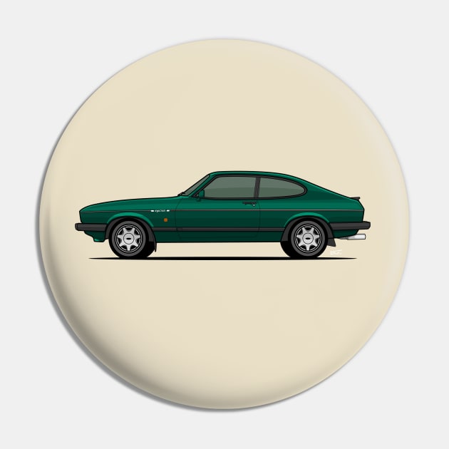Ford Capri side profile drawing - Cars - Pin | TeePublic