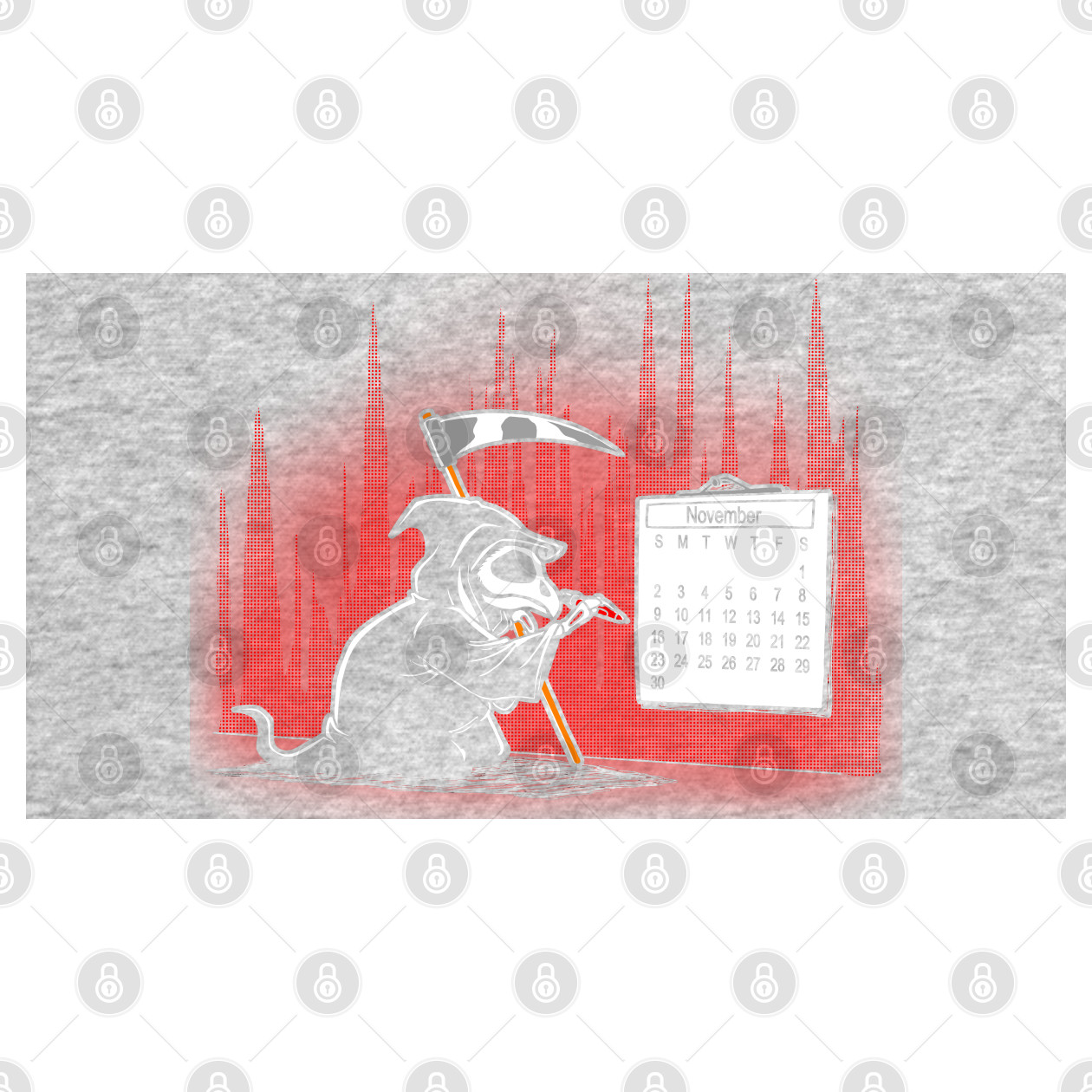 Funny Thanksgiving Day Grim Reaper Turkey Dark Humor - Funny - Baseball ...