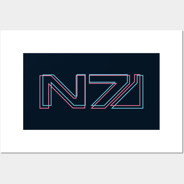 Mass Effect - N7 Symbol - Mass Effect - Posters and Art Prints | TeePublic