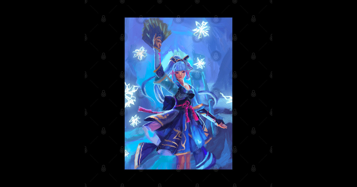 Ayaka Kamisato Genshin Impact Anime Fan art - Kamisato Ayaka - Posters ...