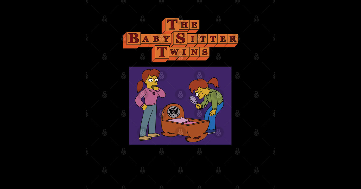 The Babysitter Twins Issue #20 - Simpsons - Sticker | TeePublic