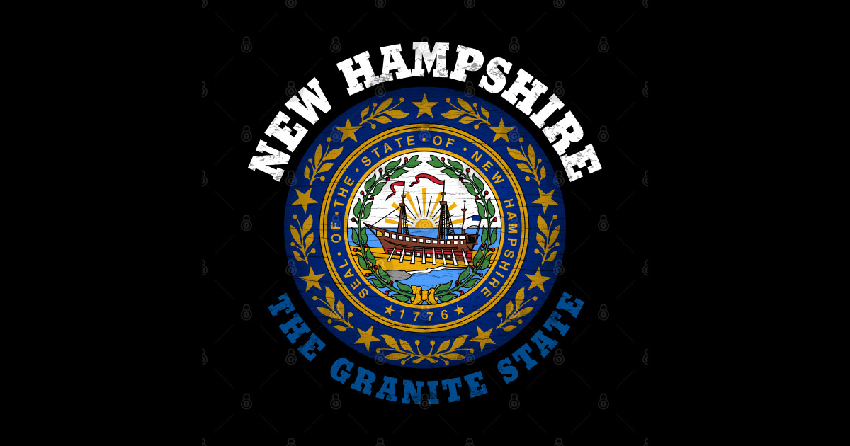 NEW HAMPSHIRE GRANITE STATE FLAG - New Hampshire State - Sticker ...