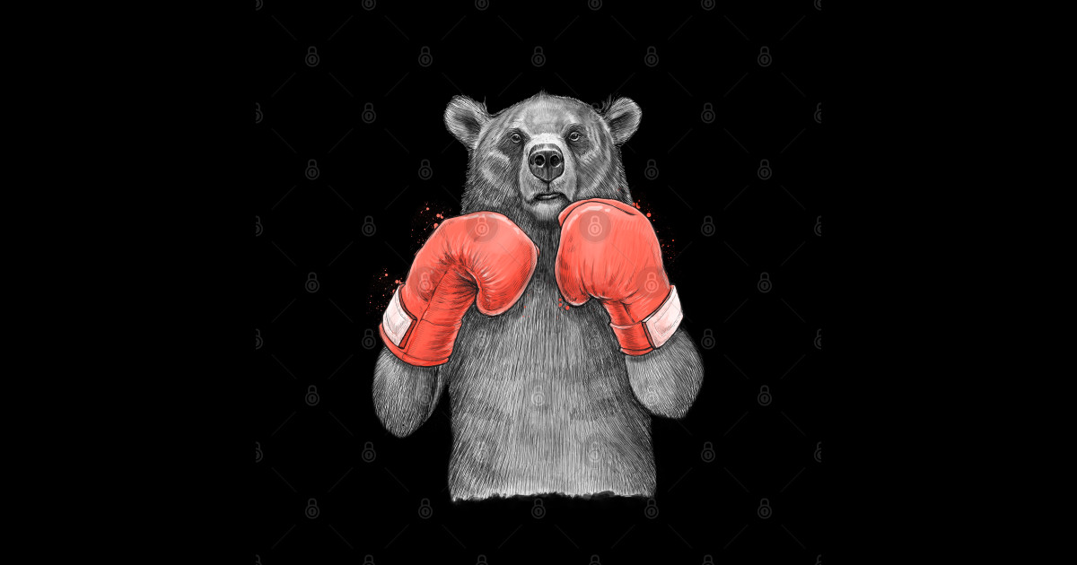 Bear Boxer - Bears - Sticker | TeePublic