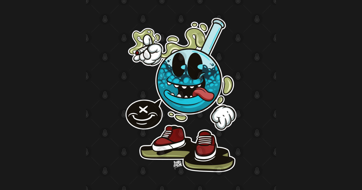 relaxing bong - Cartoons - T-Shirt | TeePublic