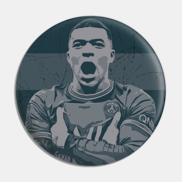 Kylian Mbappe 7, football player - Mbappe - Pin | TeePublic