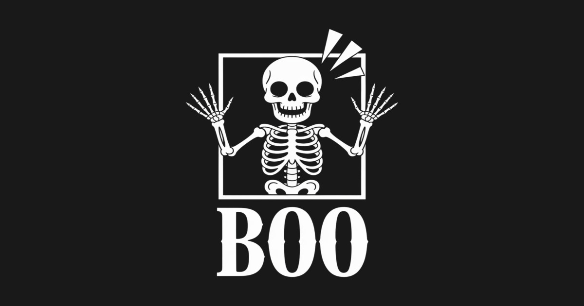 BOO skeleton - Boo Skeleton - T-Shirt | TeePublic
