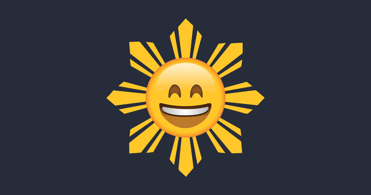 Philippines Flag Sun Smiling Laughing Face Emoji - Smiley Laughing Face ...
