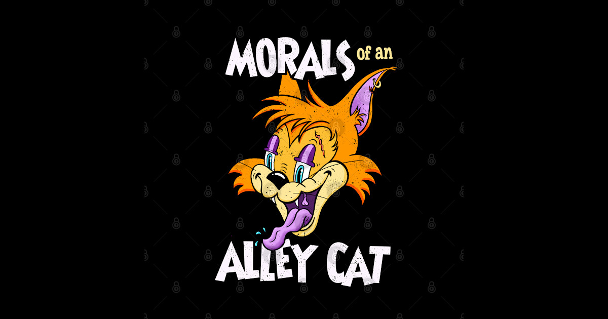 Morals of an Alley Cat - Vintage - Sticker | TeePublic