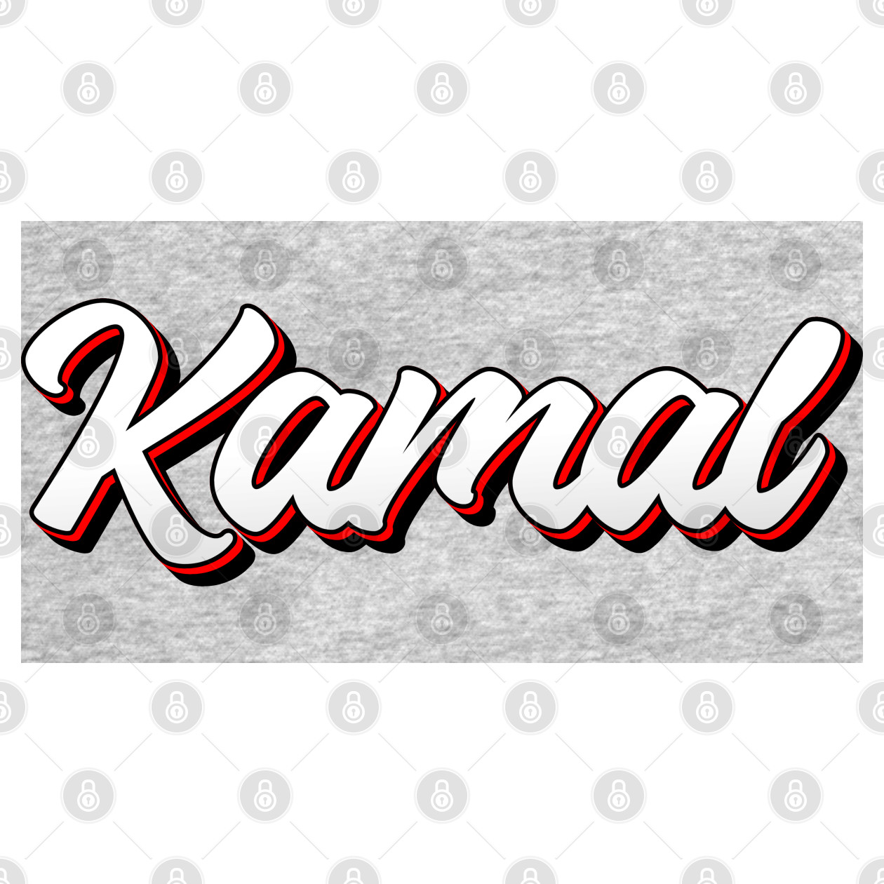 Kamal name - cool 70s retro font - Kamal Name Cool 70s Retro Font - T ...
