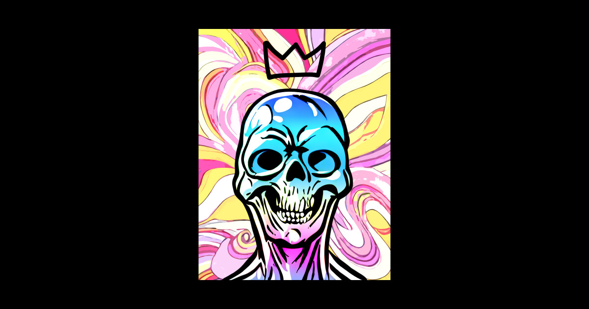 Skeletor King | Skeleton King | Apocalypse Art | Skull King | Rainbow ...