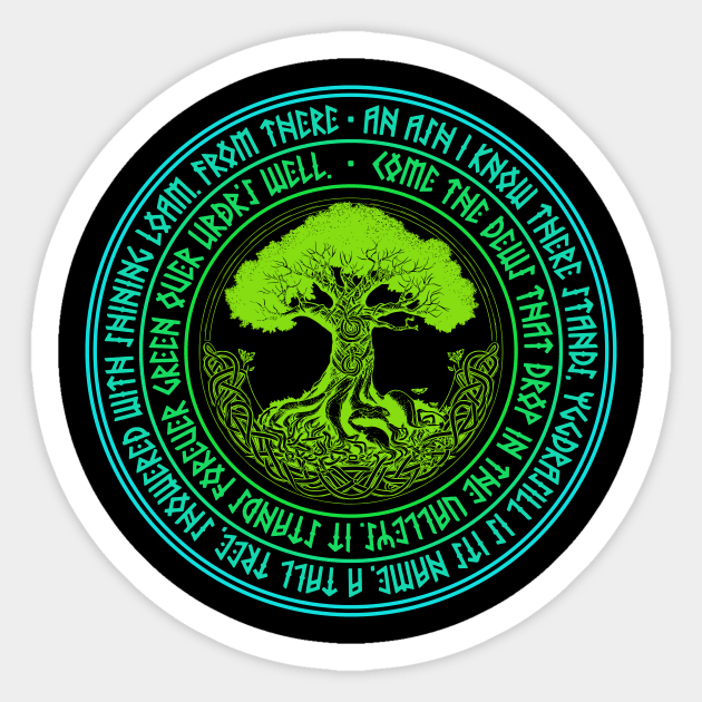 Yggdrasil - Tree of Life - Vikings Valhalla - Tree Of Life - Sticker ...