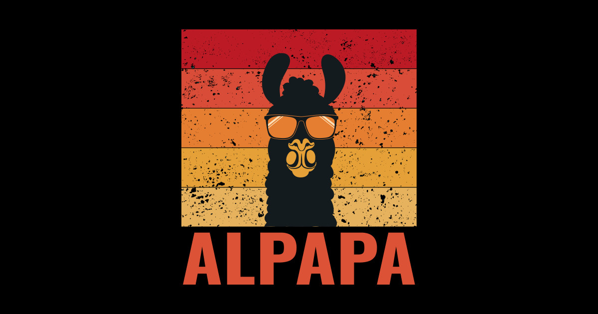 ALPAPA Alpaca Fan LlamaFathers Day Gift Funny Vintage Groovy - Fathers ...