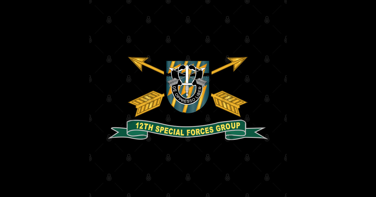 12th Special Forces Group - Flash w Br - Ribbon X 300 - 12th Special ...