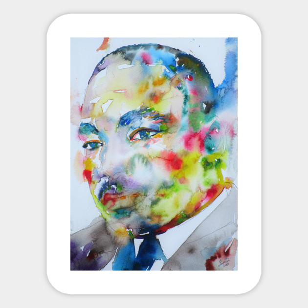 MARTIN LUTHER KING Jr. - watercolor portrait .2 - Martin Luther King Jr ...