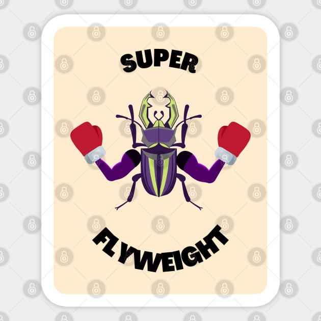 Super Flyweight Boxer - Boxing - Sticker | TeePublic