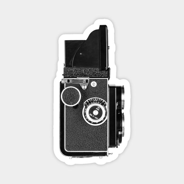 Vintage 1950s Twin Lens Camera - Side View Open Hood - Retro Gift ...