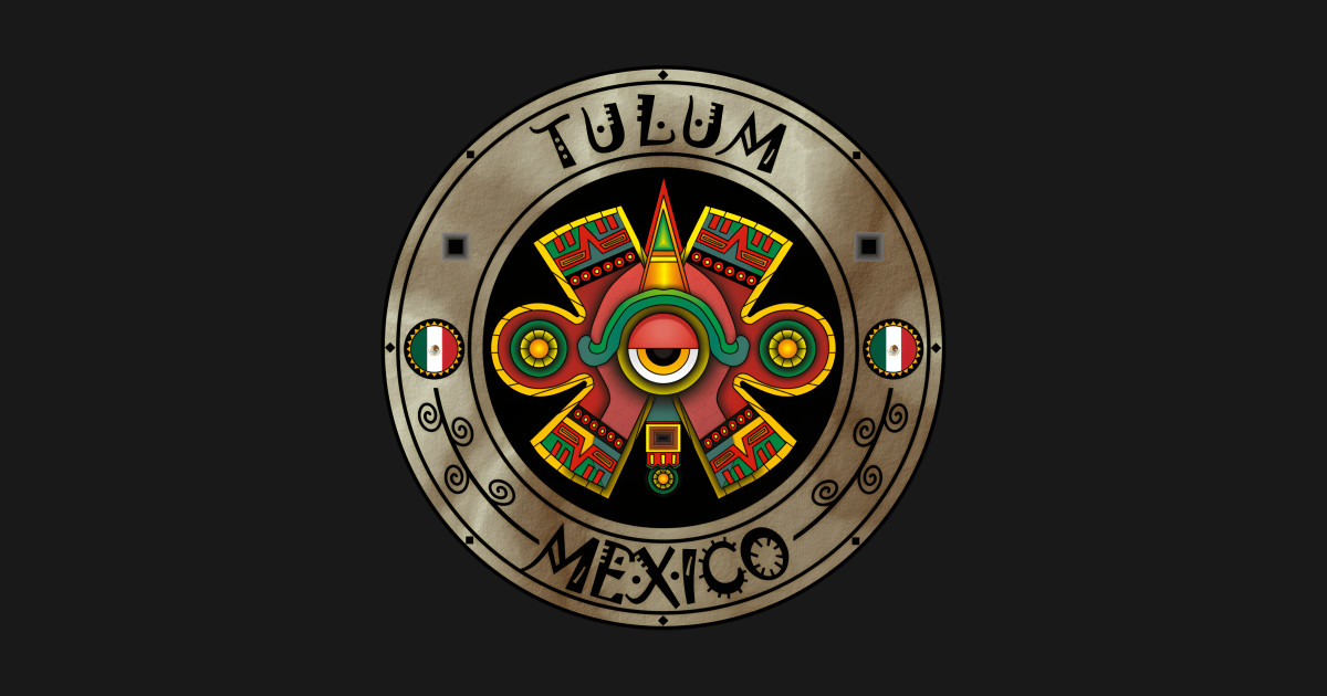 Tulum Aztec Ollin emblem - Tulum - T-Shirt | TeePublic
