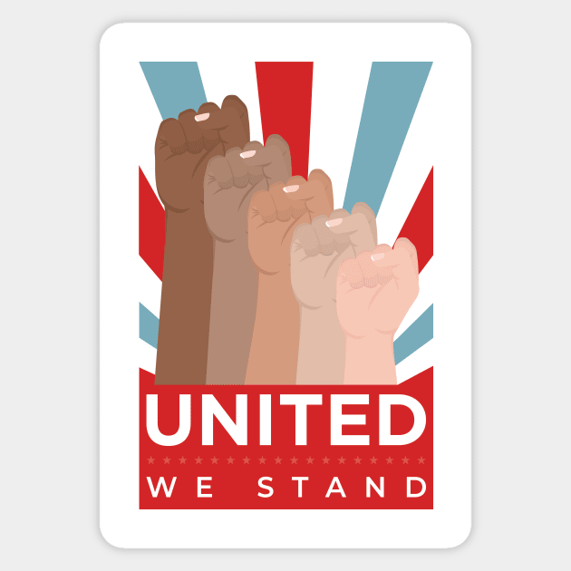 United We Stand - United - Sticker | TeePublic