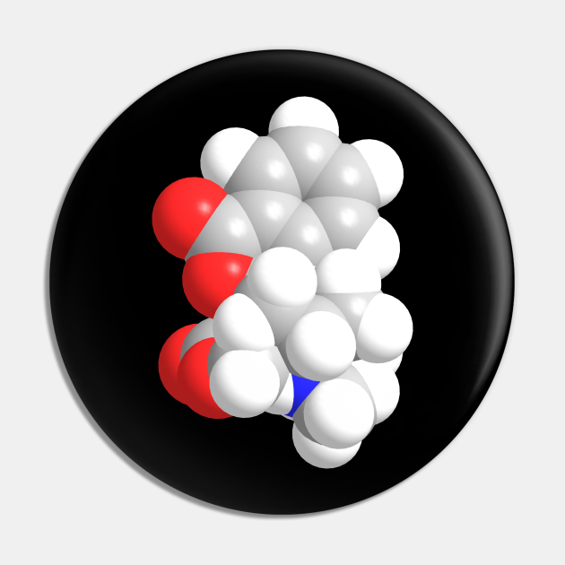 Cocaine Molecule Chemistry - Cocaine - Pin | TeePublic
