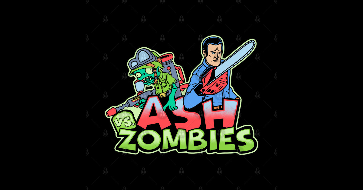 Ash vs Zombies - Plants Vs Zombies - Sticker | TeePublic