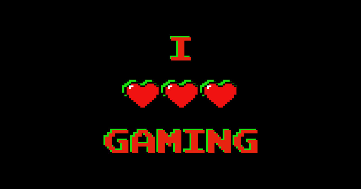 I Love Gaming - Gaming - Sticker | TeePublic