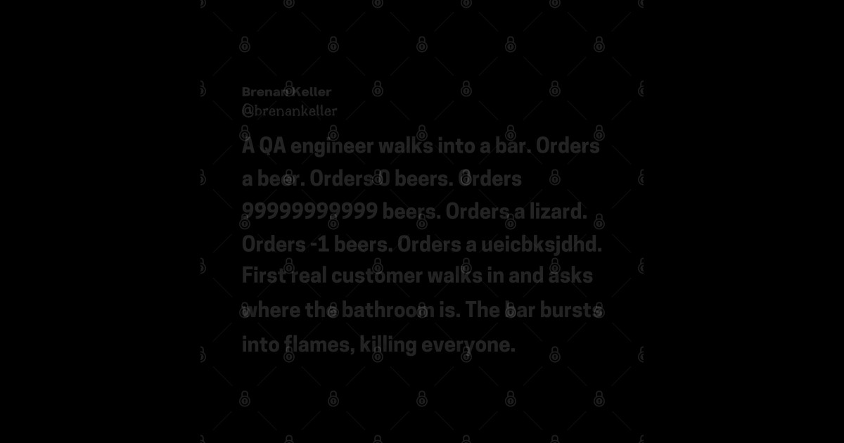 QA Engineer Walks Into A Bar Original Aesthetic Tribute 〶 - Qa Engineer - Sticker | TeePublic