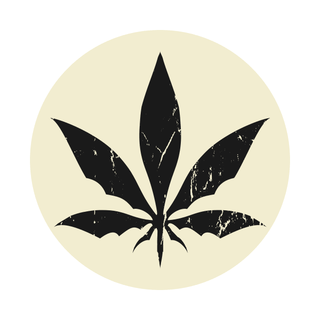 Bat Cannabis Leaf - Cannabis Leaf - T-Shirt | TeePublic