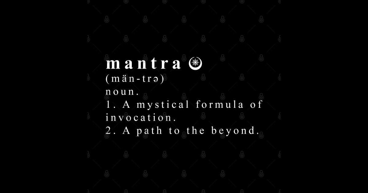 MANTRA Definition - Ttrpg - Sticker | TeePublic