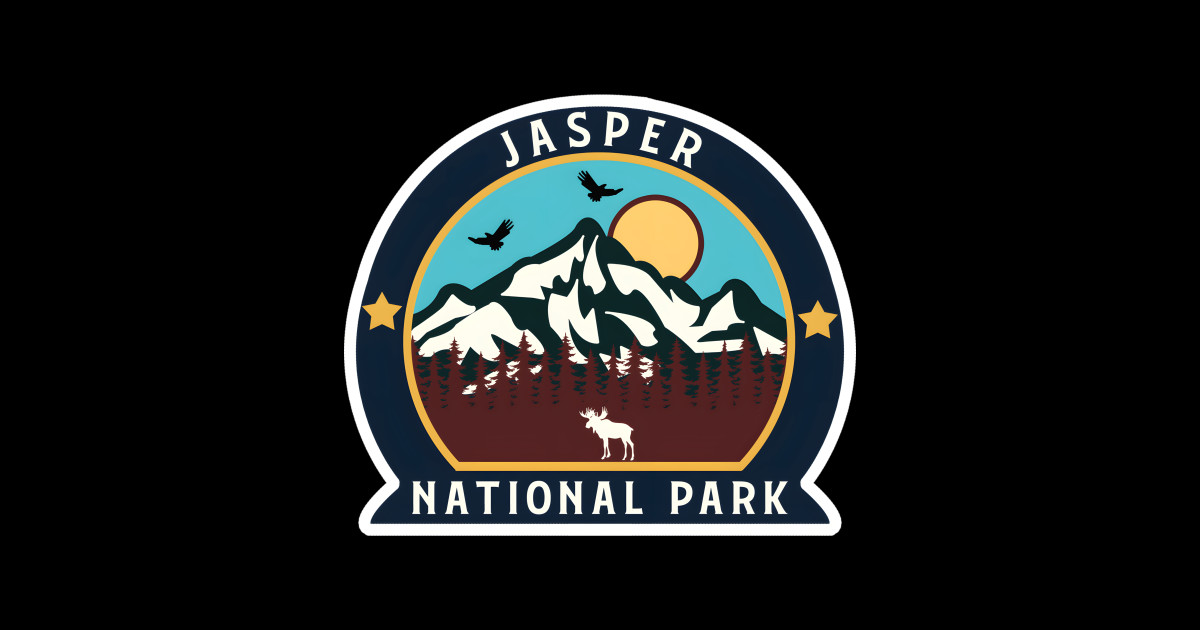 Jasper National Park-Vintage - Jasper - Sticker | TeePublic