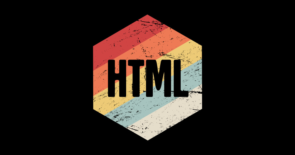 Retro HTML Icon - Html - Sticker | TeePublic