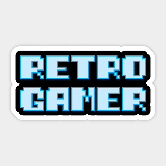 Retro Gamer - Retrogaming - Sticker | TeePublic