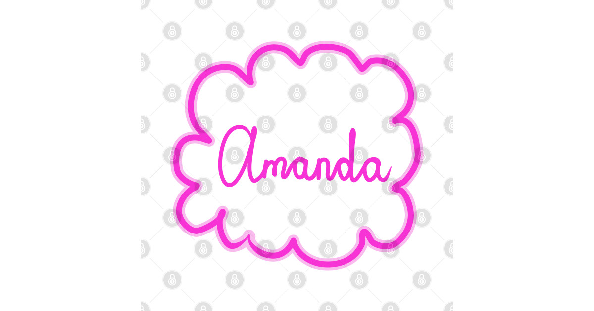 Amanda. Female name. - Amanda - Posters and Art Prints | TeePublic