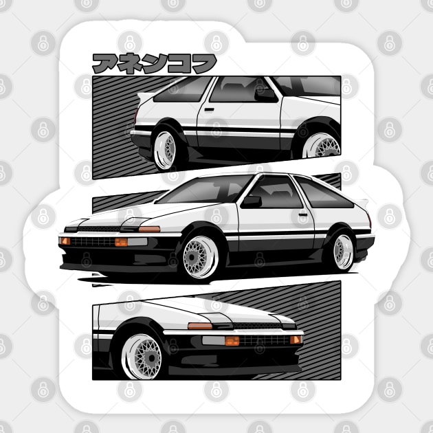 Toyota AE86 Hachiroku - Toyota - Sticker | TeePublic