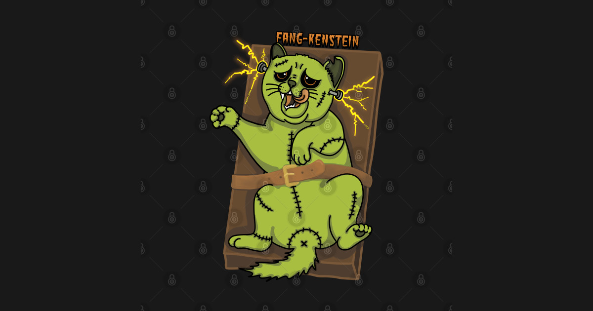 FANG-KENSTEIN, the Creepy Frankenstein Cat Monster - Frankenstein - T ...